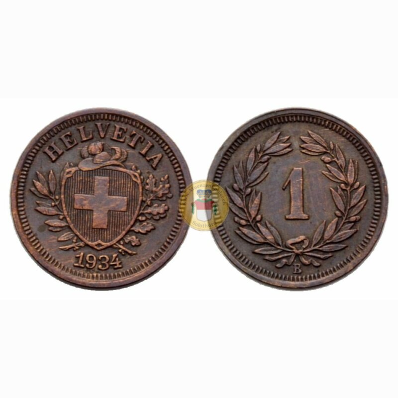 Schweiz 1 Rappen 1934 B