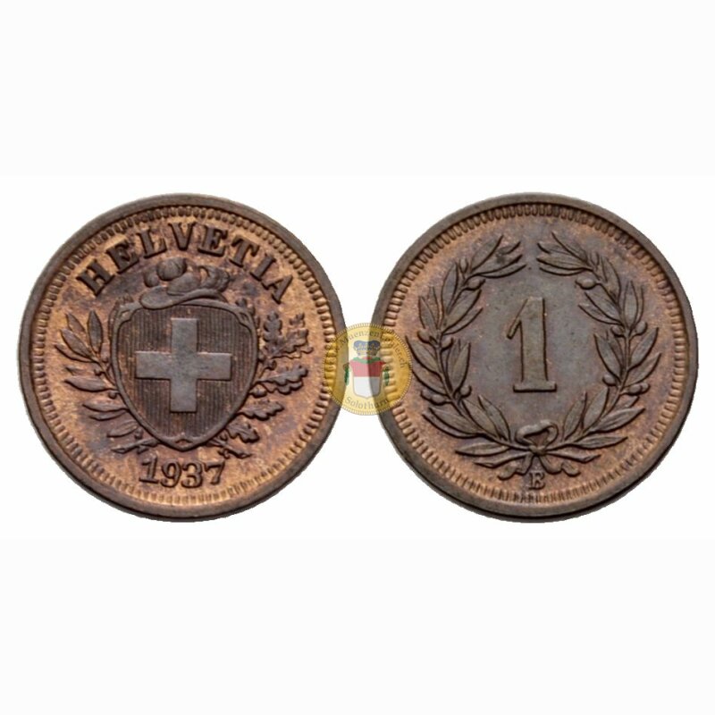 Schweiz 1 Rappen 1937 B
