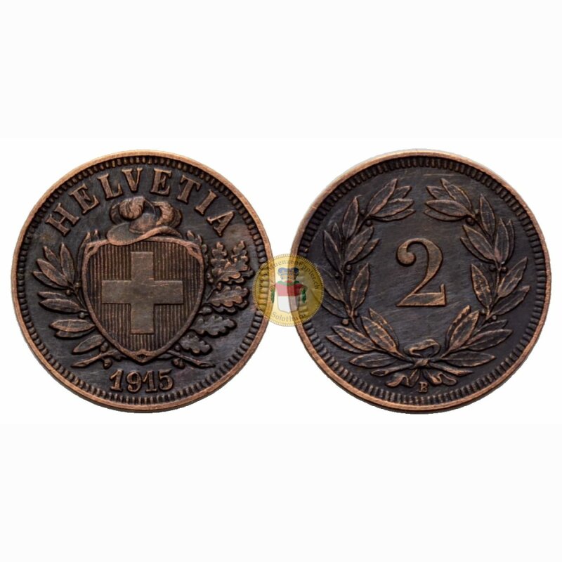 Schweiz 2 Rappen 1915 B