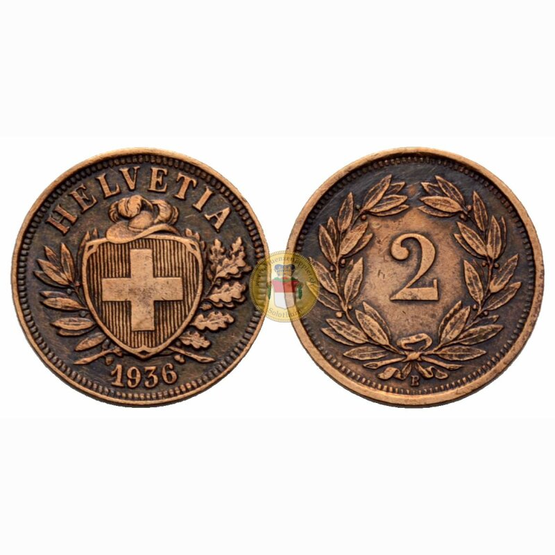 Schweiz 2 Rappen 1936 B