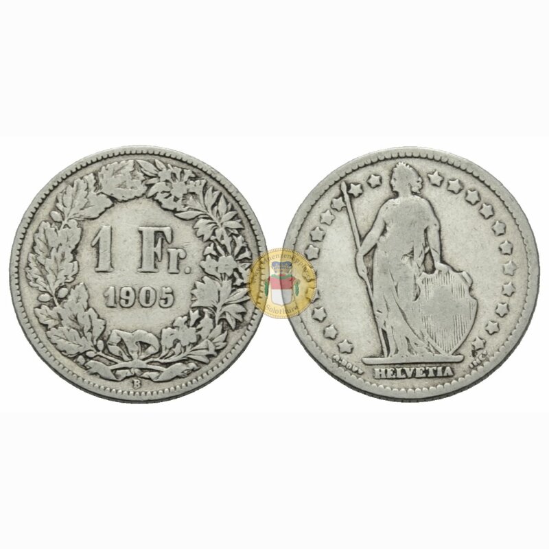 Schweiz 1 Franken 1905 B Stehende Helvetia