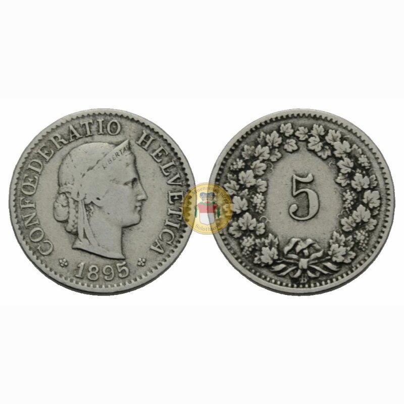 Schweiz 5 Rappen 1895 B
